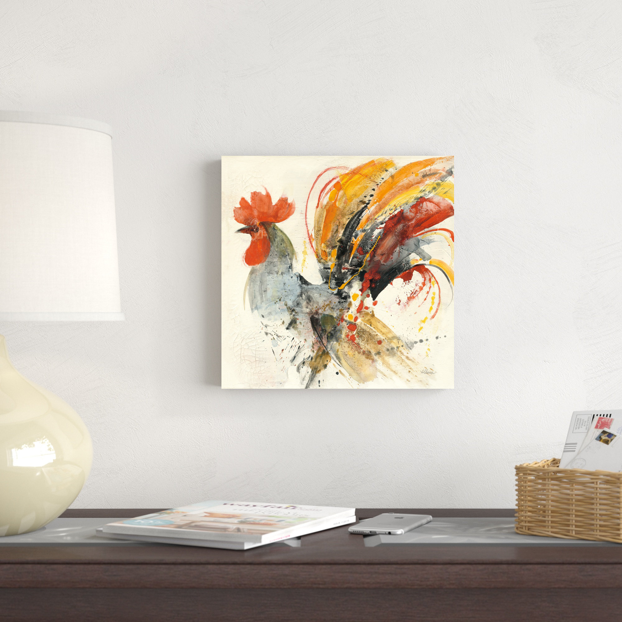 Rosalind Wheeler Festive Rooster II & Reviews | Wayfair