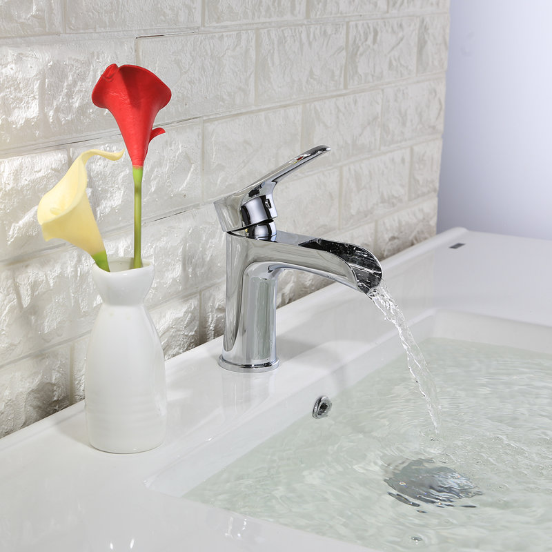 Orren Ellis Reynoldsburg Lavatory Single Hole Bathroom Faucet & Reviews ...