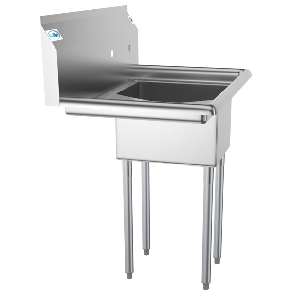 KoolMore 31'' L x 22'' W Silver Free Standing Service Sink | Wayfair