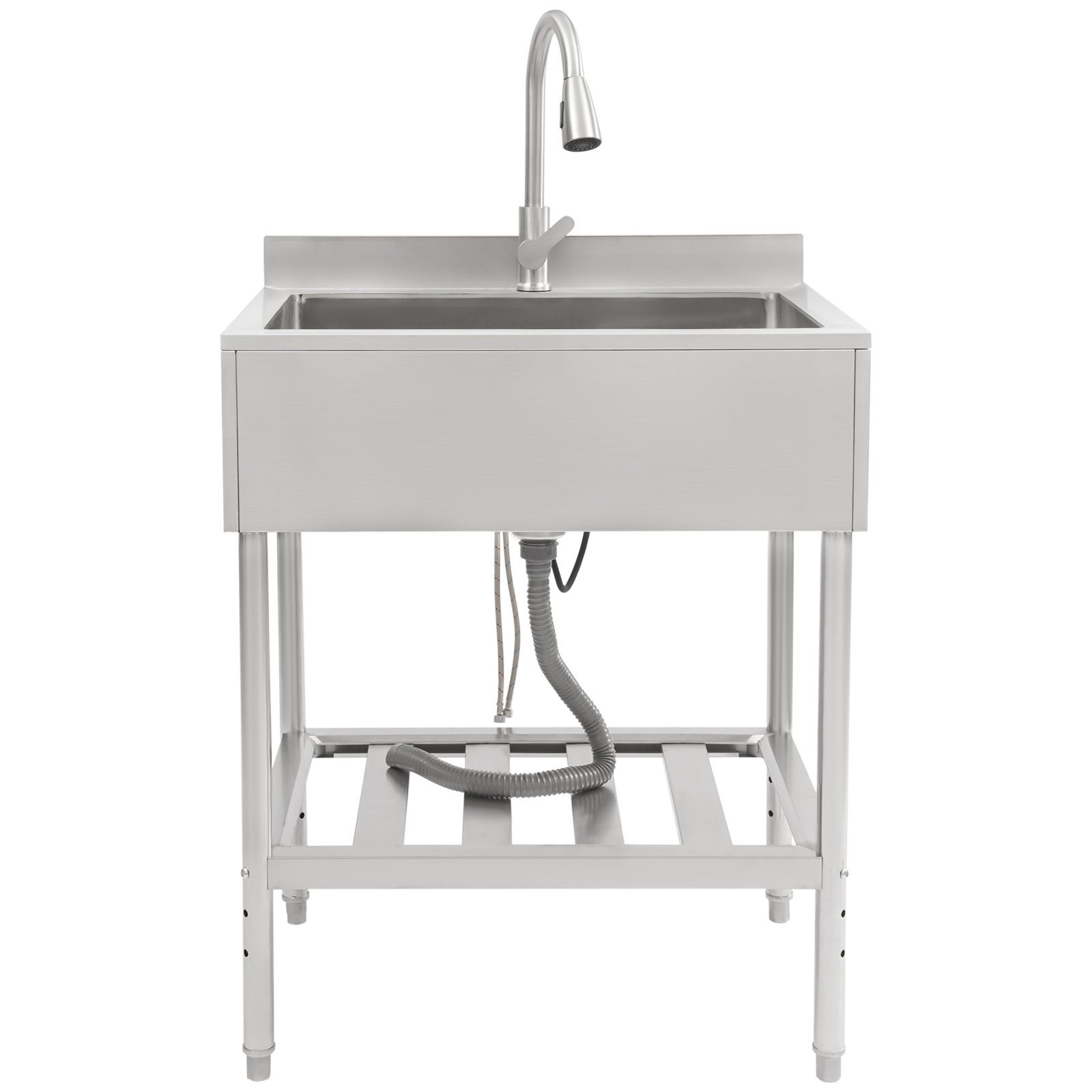 DENFER 30.8"L Sink Free Standing Single Bowl Kitchen Sink | Wayfair