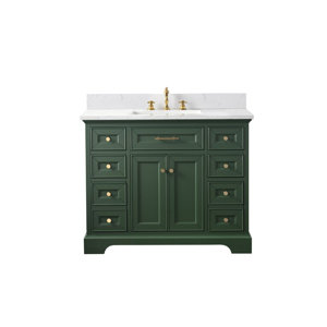 Green Bathroom Vanities You'll Love | Wayfair