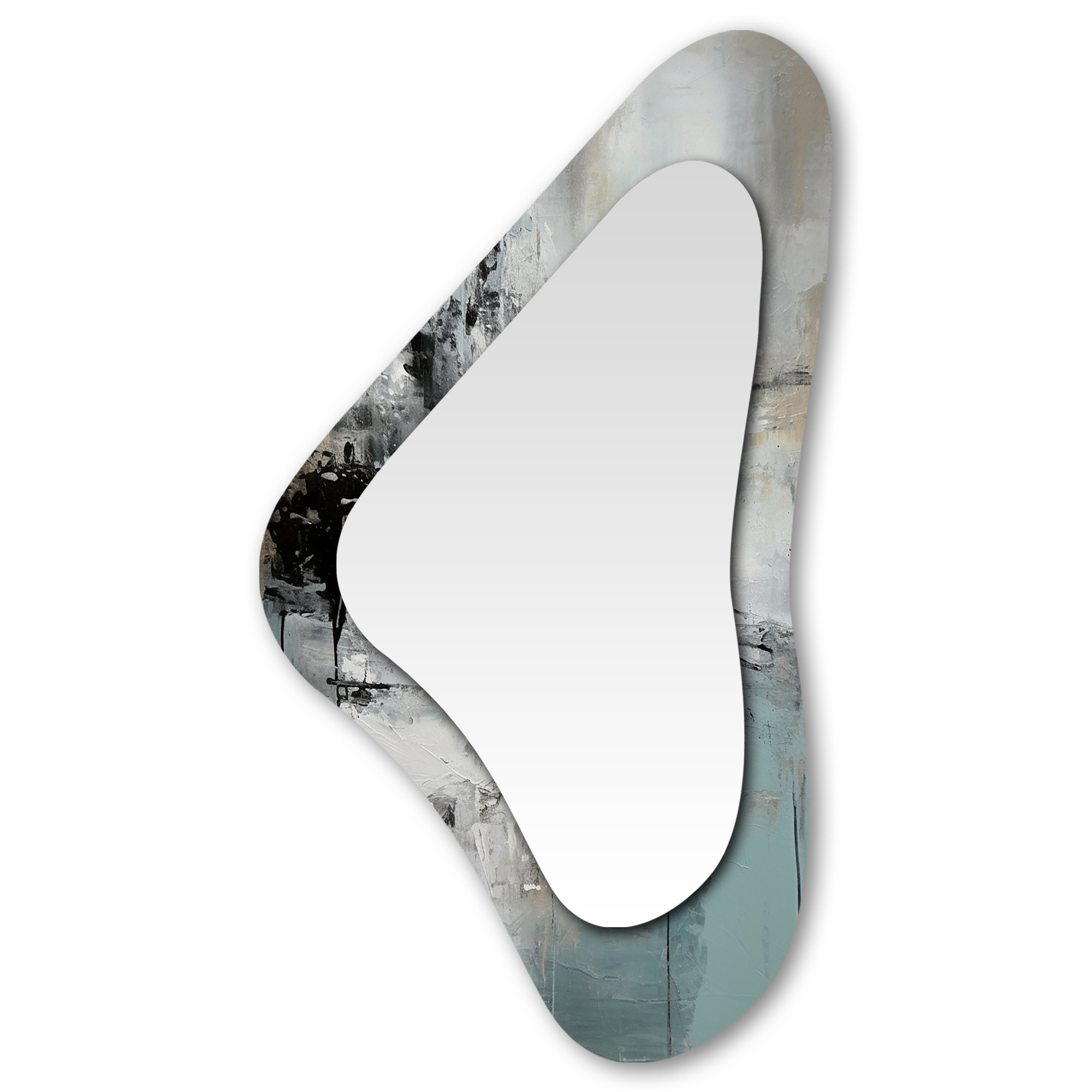 Ivy Bronx Serene Subtility In Abstract Light Blue I - Abstract Metal ...