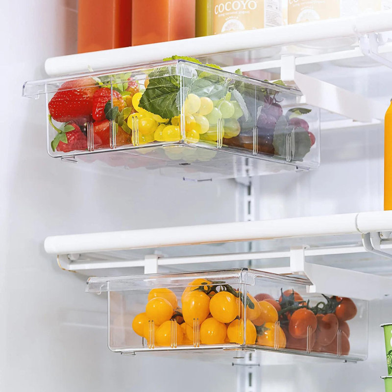 Sorbus Clear Acrylic Pull Out Fridge Drawer with Handle & Reviews | Wayfair