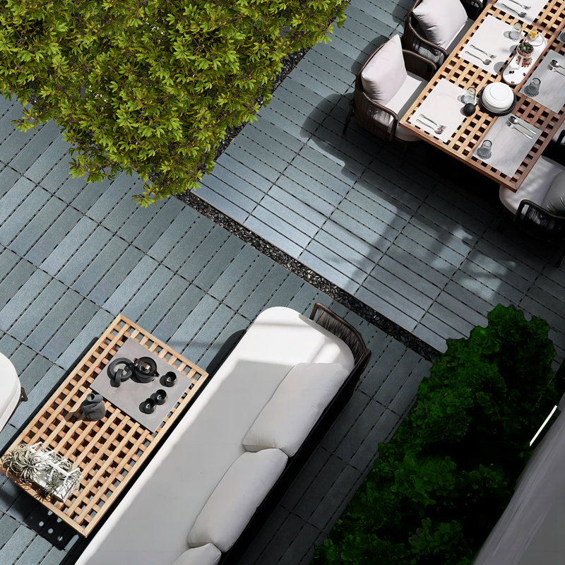 JETEAGO Plastic Interlocking Deck Tile | Wayfair