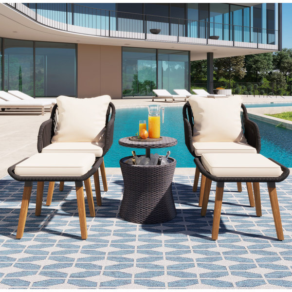 Winston Porter Shelbea 4 - Person Outdoor Seating Group | Wayfair