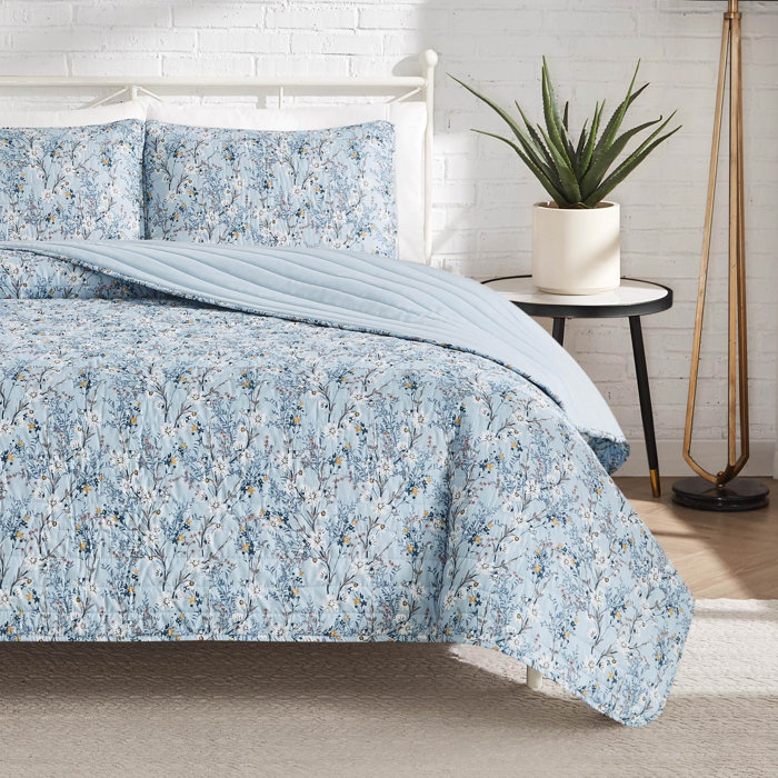 Lucky Brand Soft Floral Quilt Set | Birch Lane