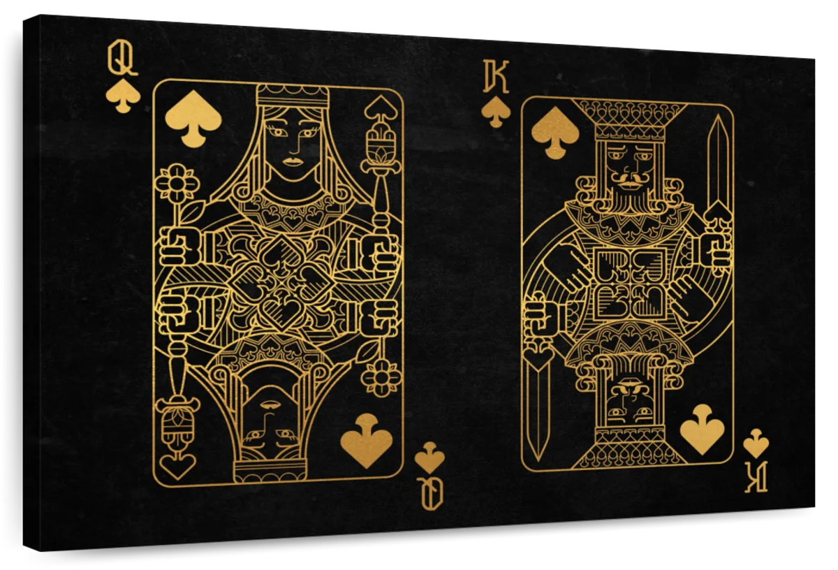 Ebern Designs Senne King And Queen Of Spades | Wayfair
