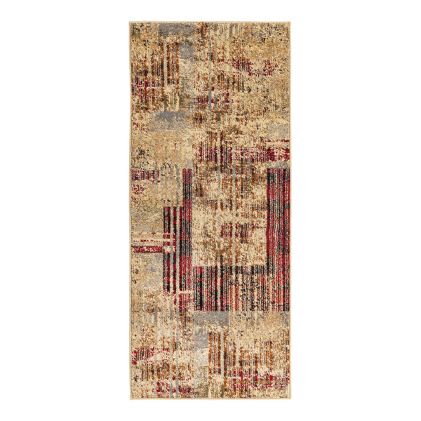 Trent Austin Design® Knowle Performance Brown/Red Rug & Reviews | Wayfair