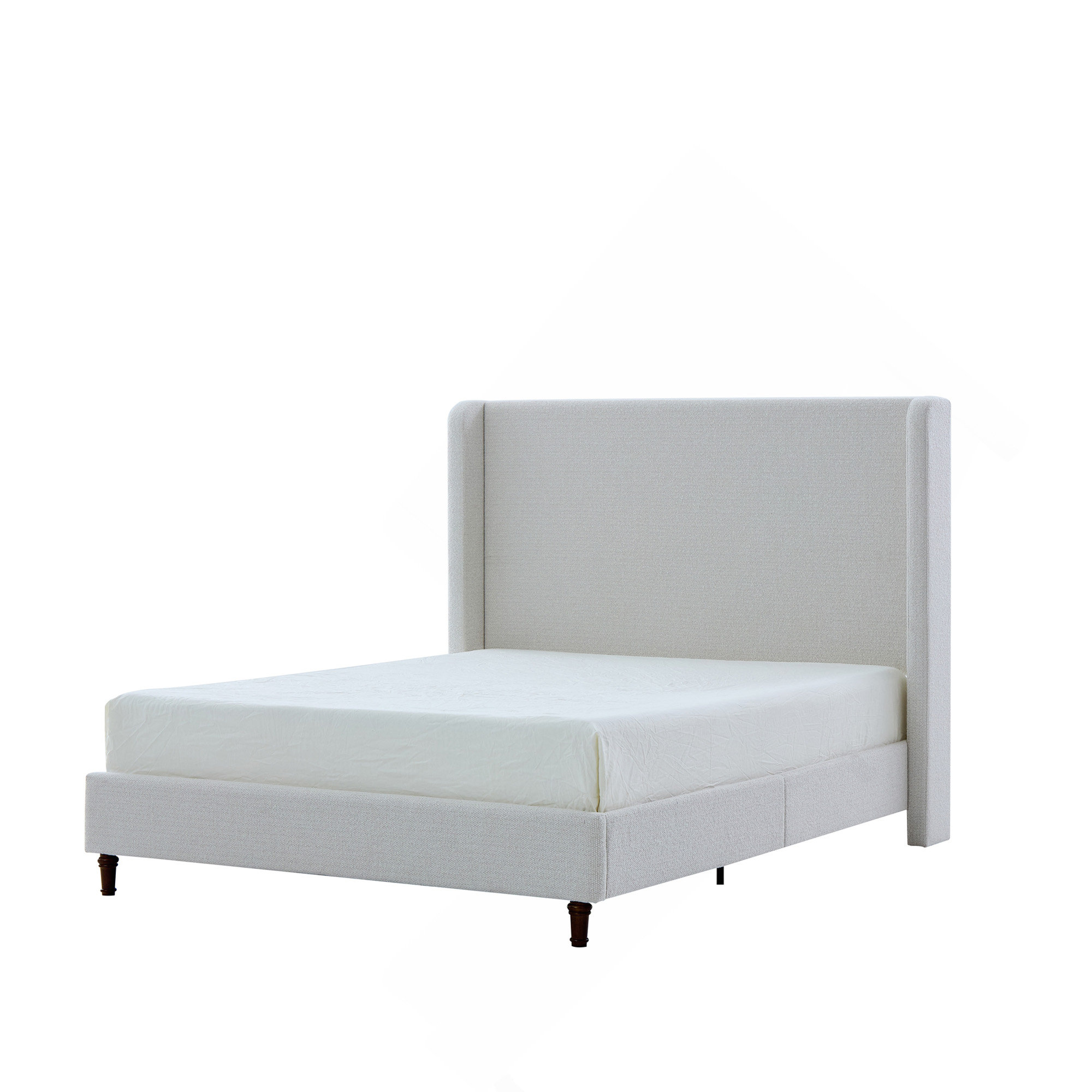 Mercer41 Harper Tall Headboard Upholstered Bed / 54" High Headboard ...