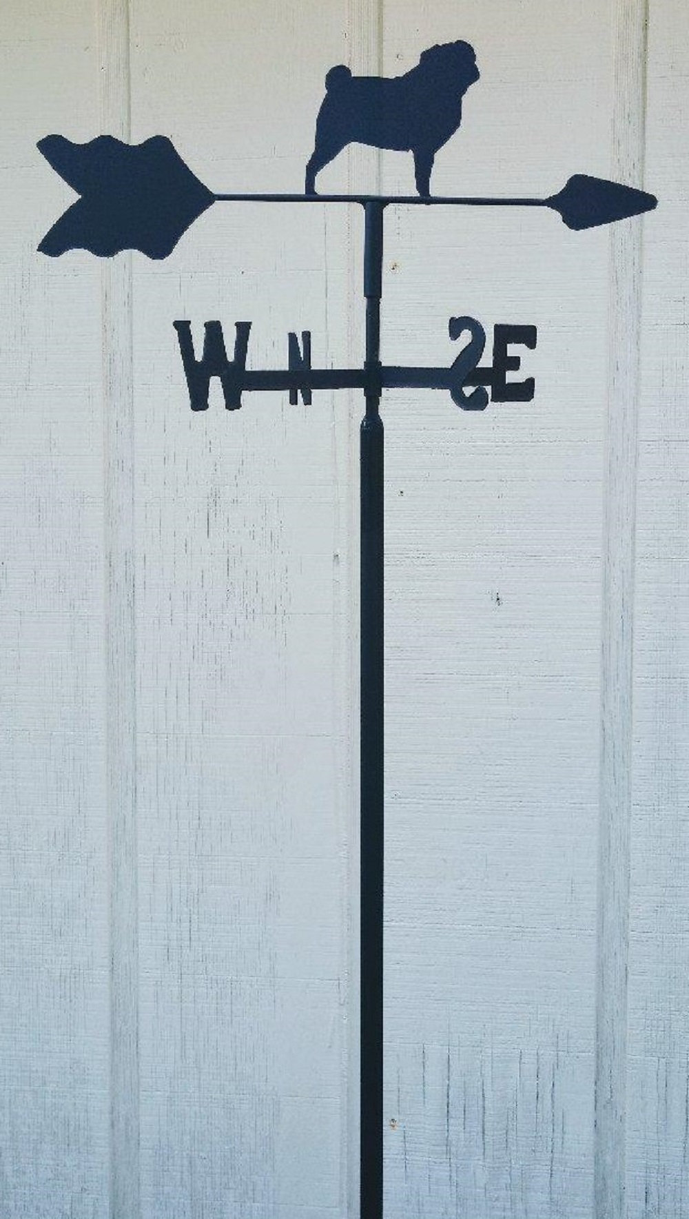 Winston Porter Sherwick Garden Mount Pug Weathervane | Wayfair