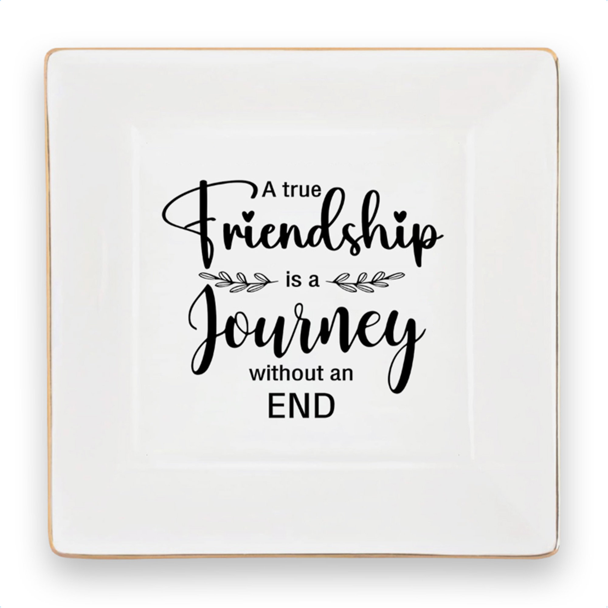 Ebern Designs Friendship Trinket Tray Gift Idea for Women Bestie ...