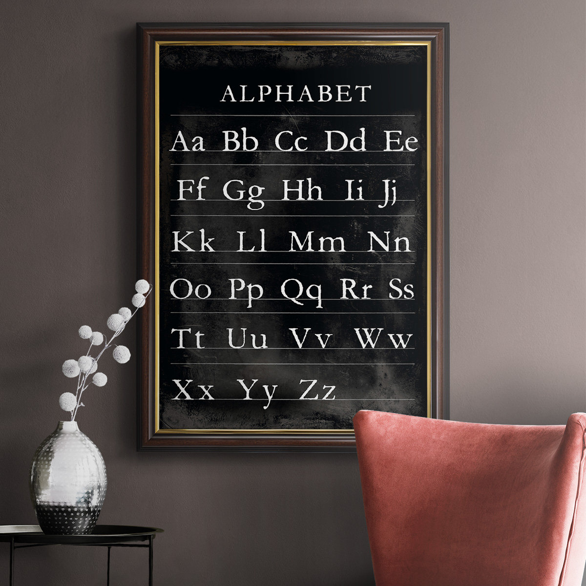Red Barrel Studio Alphabet Chart Premium Framed Canvas- Ready To Hang ...