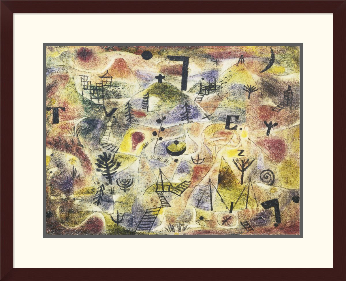 Vault W Artwork Abstract Painting by Paul Klee - Graphic Art Print ...