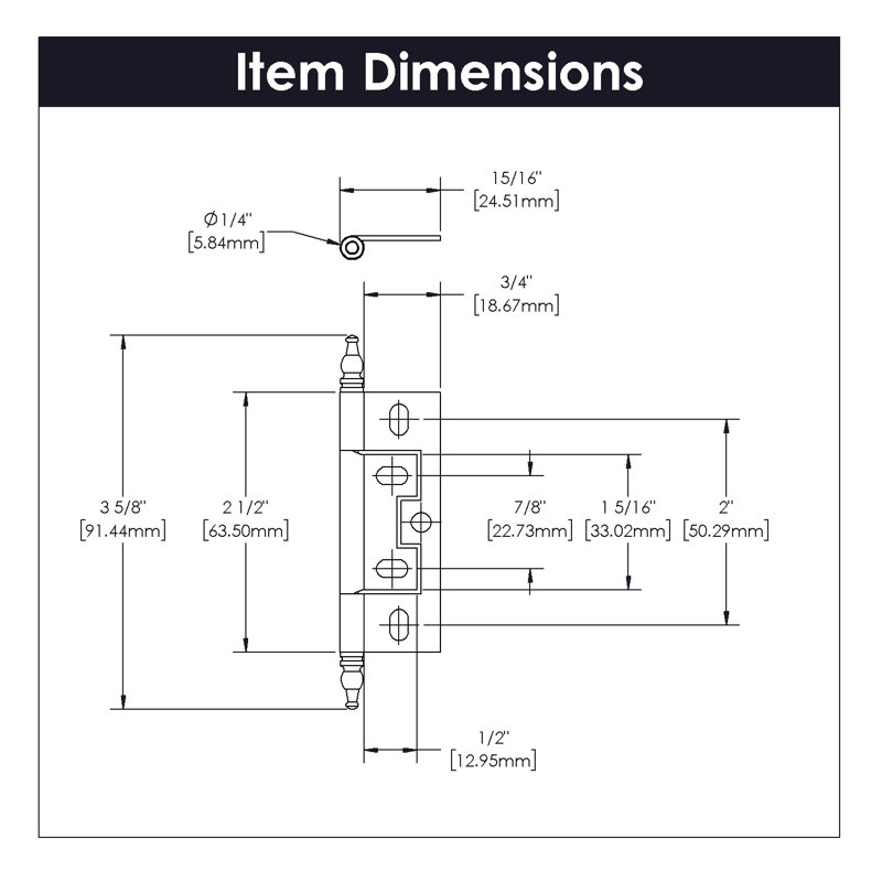 HickoryHardware Free Swing Door Hinge & Reviews | Wayfair