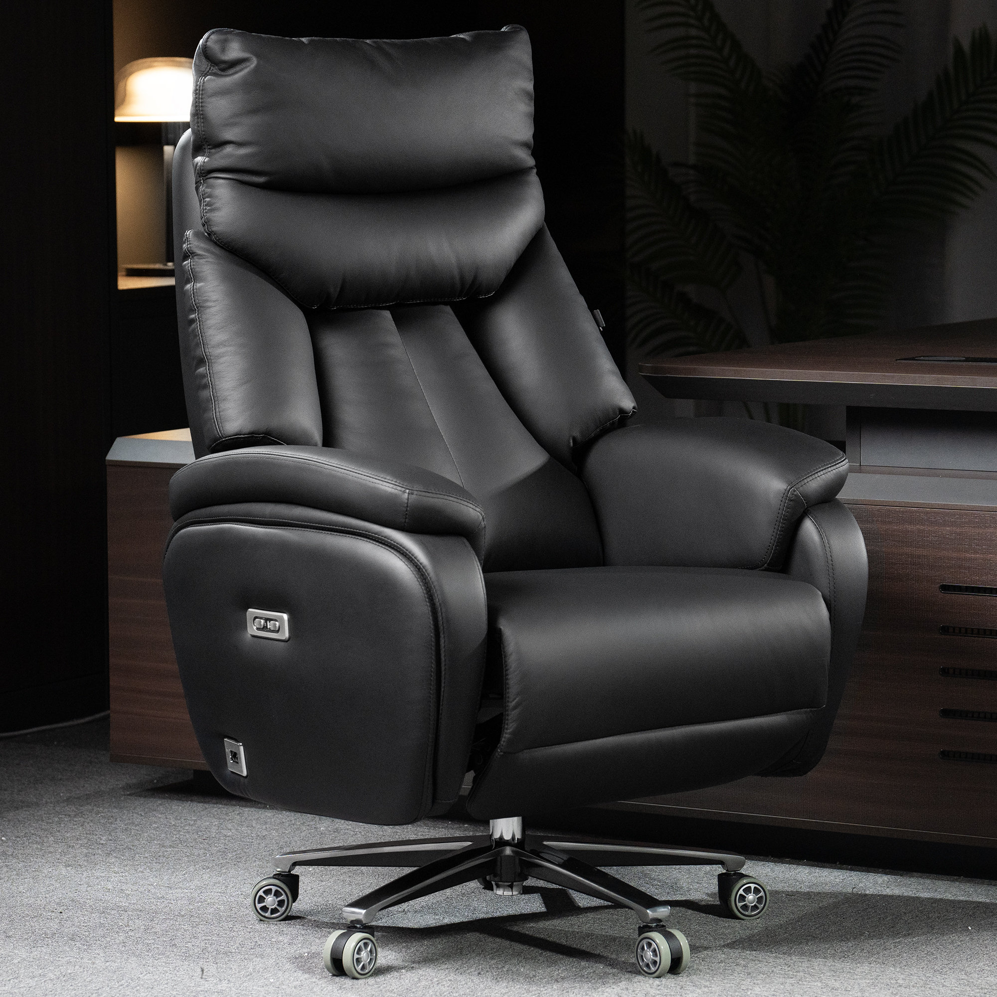 Kinnls Coast Power Office Recliner Chair, Big and Tall Executive Office ...