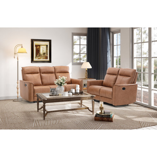 Latitude Run® 2-Piece Modern Comfortable Upholstered Standard Reclining ...
