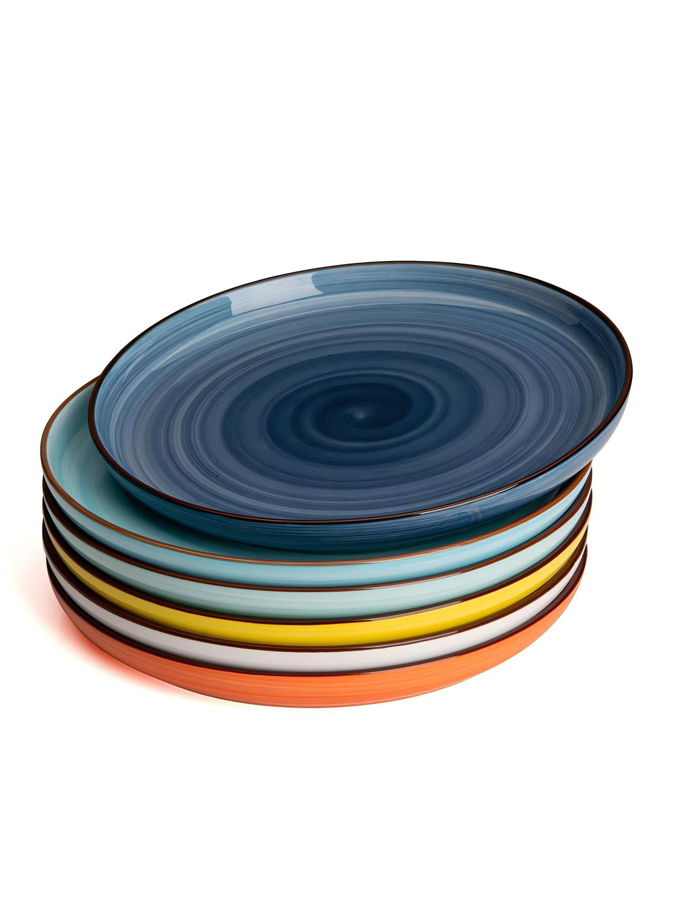Hokku Designs Porcelain Dessert Plates - Round Salad/Appetizer Plate ...