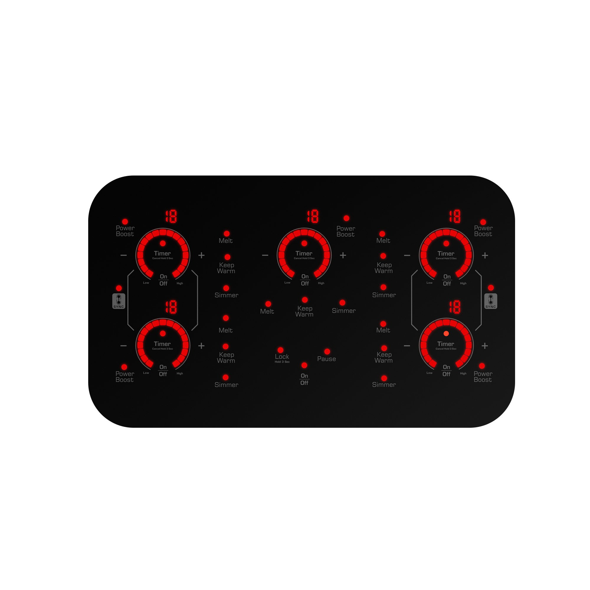 Empava 36 In. Smooth Surface 11400w Electric Stove Induction Cooktop ...