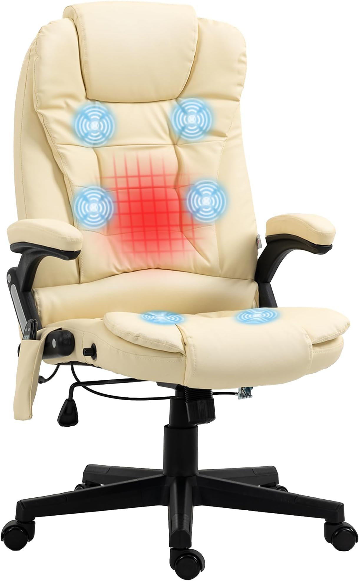 Latitude Run® High Back Vibration Massage Office Chair with Remote ...