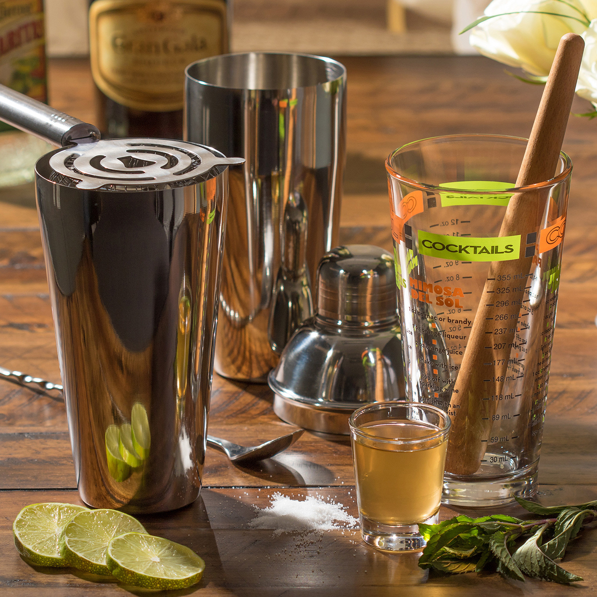 Libbey Mixologist Libbey 9-Piece Cocktail Bar Tool Set & Reviews | Wayfair