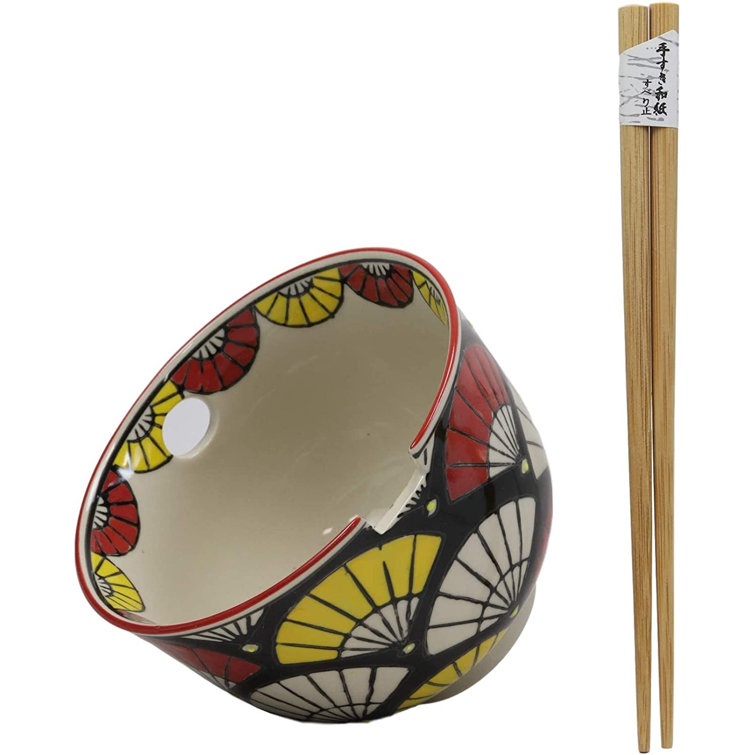 Winston Porter Colourful Oriental Fans Ramen Udong Noodles 5" Diameter ...