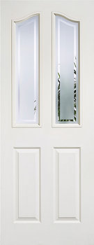 LPD Doors Mayfair 2L Glazed White Internal Door | Wayfair.co.uk