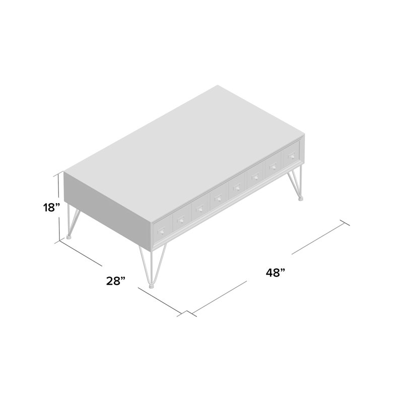 Gracie Oaks Faviola 4 Legs Coffee Table & Reviews | Wayfair