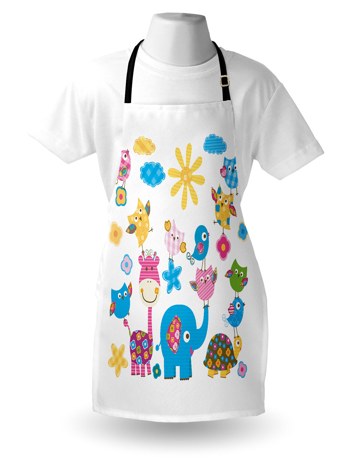 East Urban Home Cartoon Apron Unisex, Dancing Characters, Adult Size ...