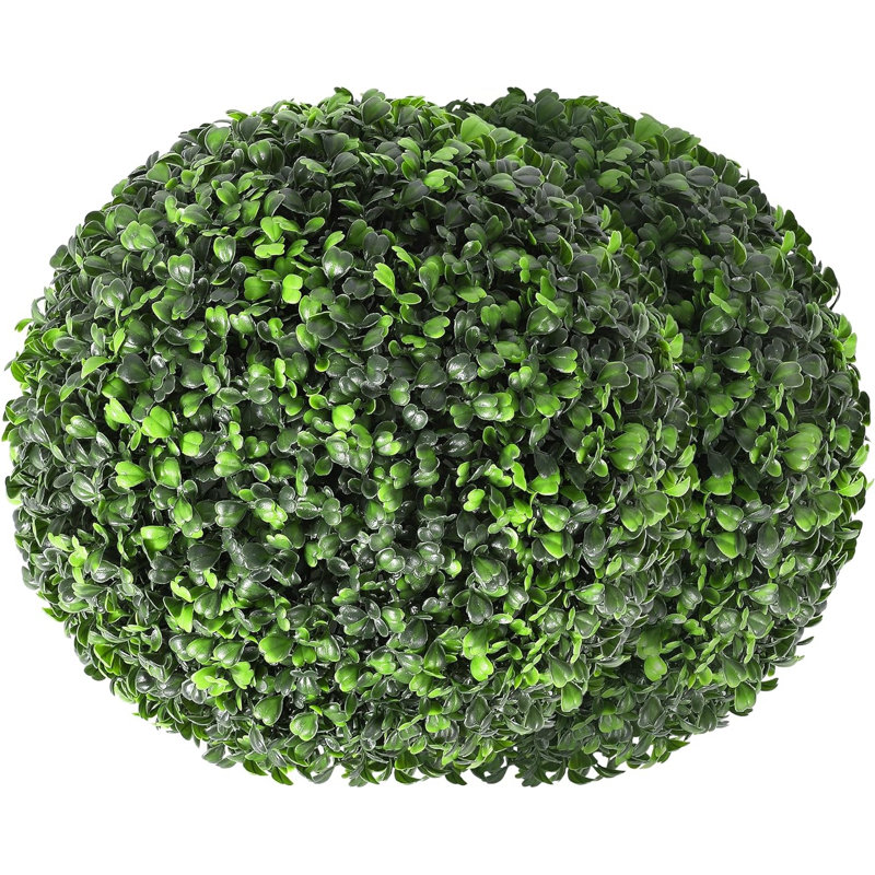 Ebern Designs 2 Pcs 12" Artificial Plant Topiary Ball With Led | Wayfair