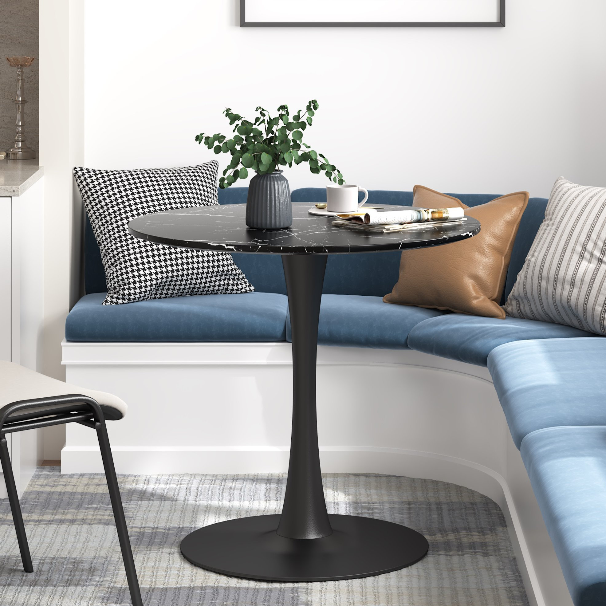 Wade Logan® Amelia-Lillie Round Pedestal Dining Table & Reviews | Wayfair