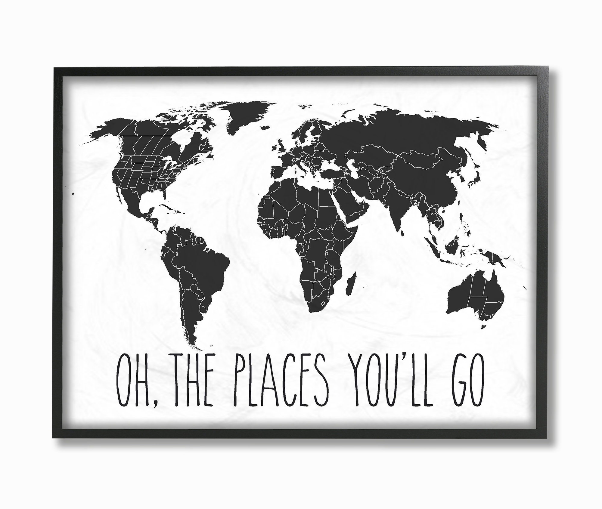 Winston Porter 'Map Oh The Places You'll Go Typography' Graphic Art ...