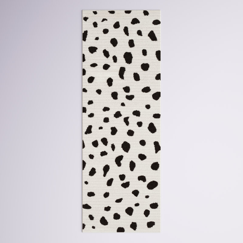 Hashtag Home Tommen Animal Print Neutral Black/White Area Rug & Reviews ...