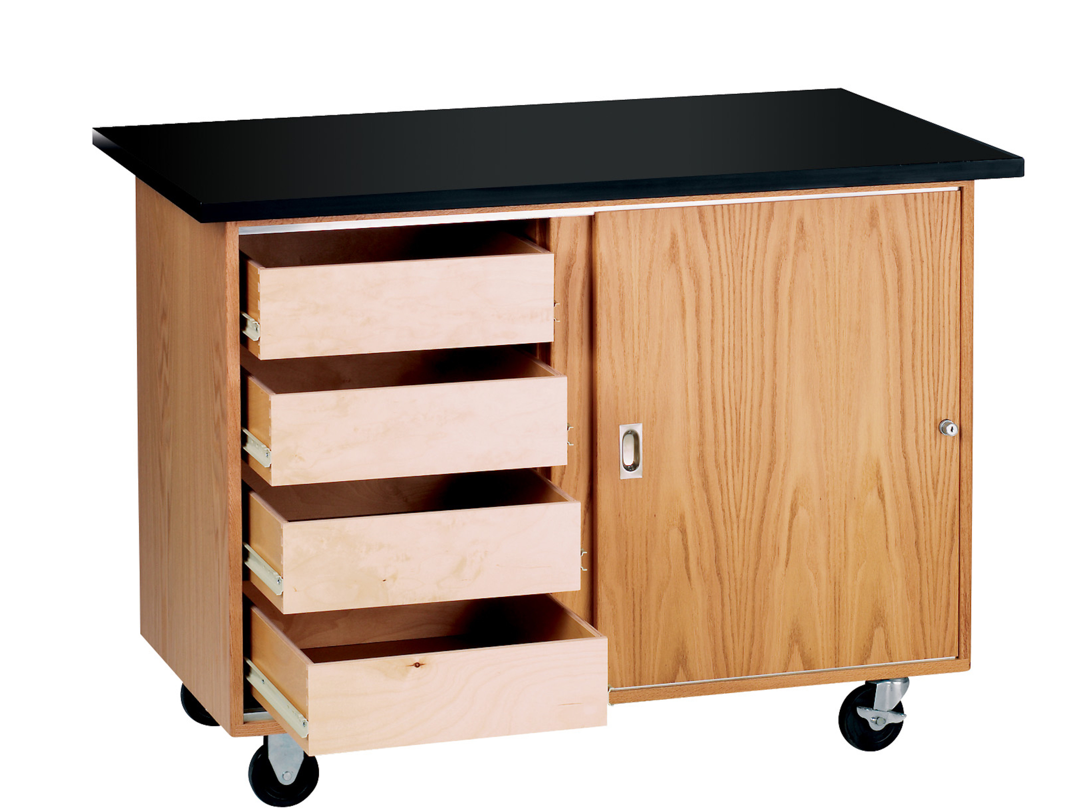 Diversified Woodcrafts Mobile Demonstration Table Workstation | Wayfair