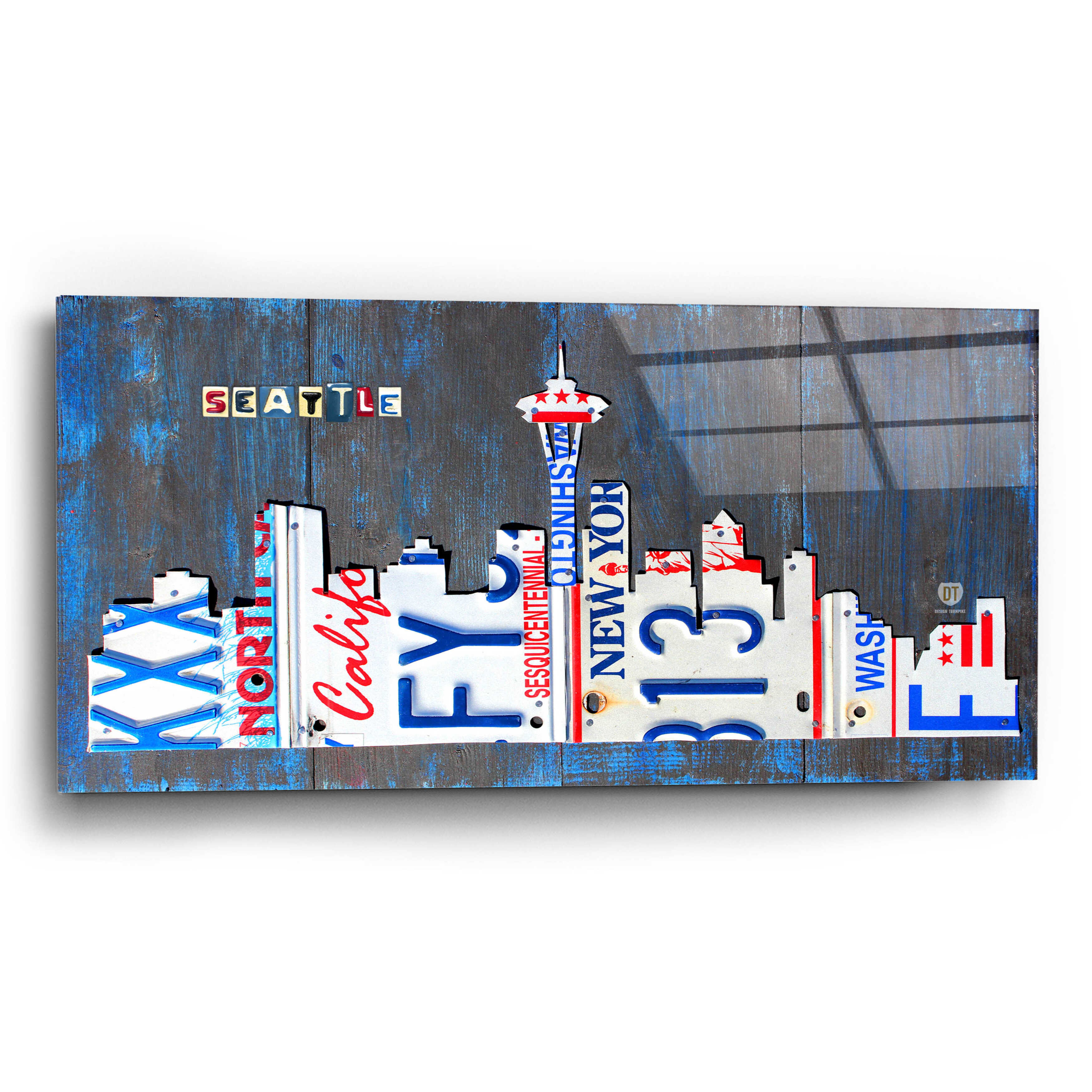 Williston Forge Seattle Skyline License Plate Art On Plastic / Acrylic ...