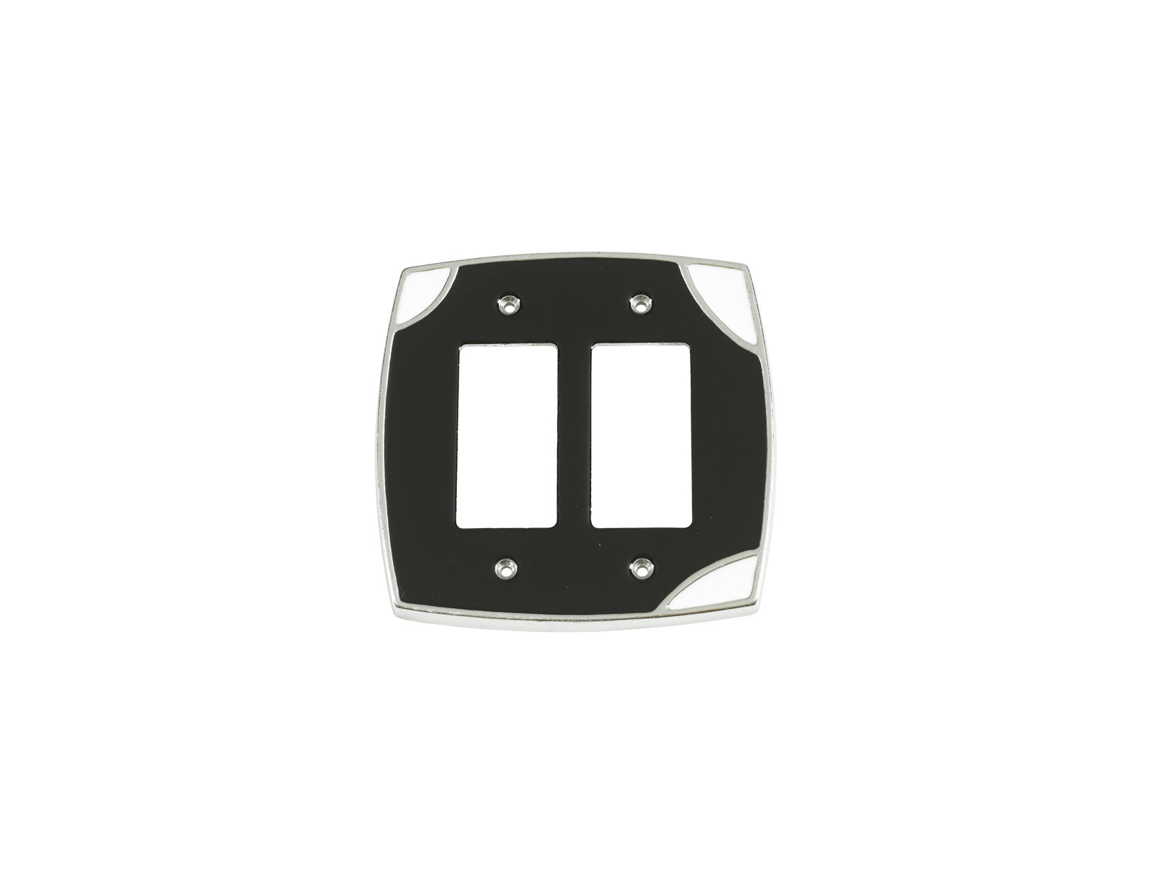 Salo Art Design Techno 2-Gang Rocker Wall Plate | Wayfair