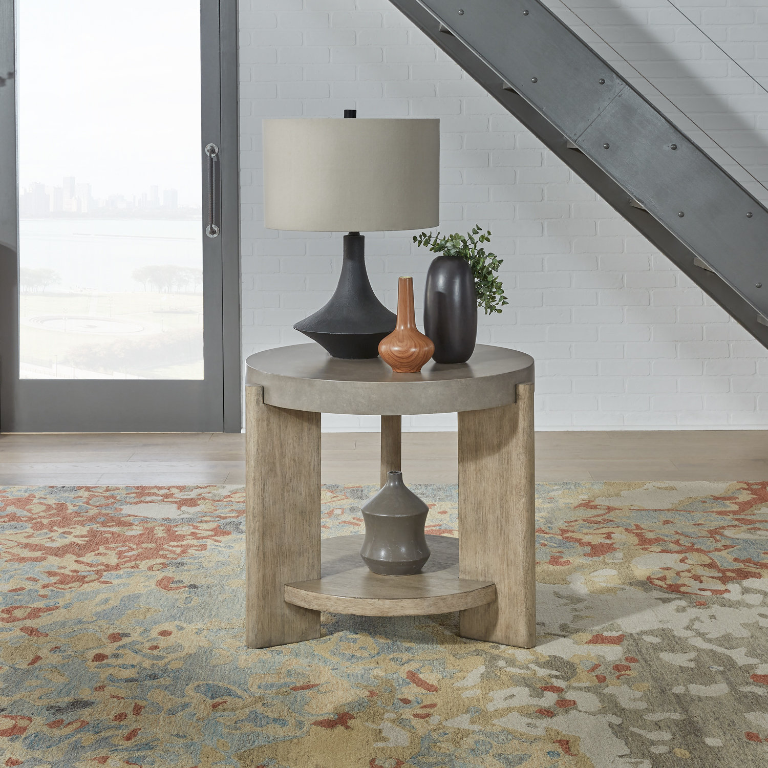 Trent Austin Design® Barchetta Round End Table - Dusty Taupe & Reviews ...