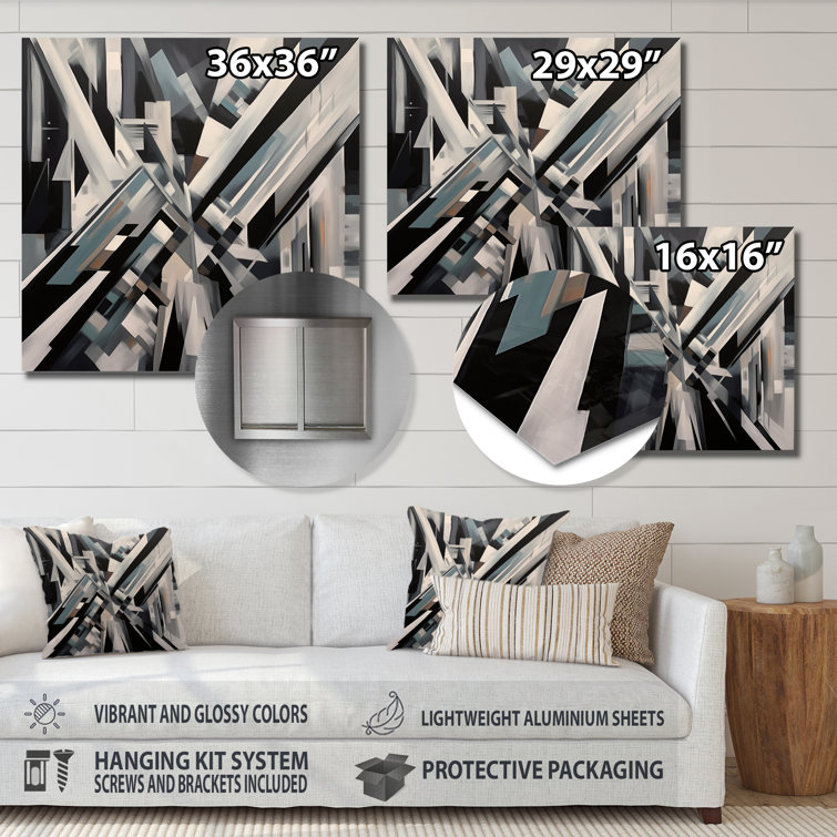 Ivy Bronx Duket Duket Mid Century Chromatics V On Metal Print - Wayfair ...