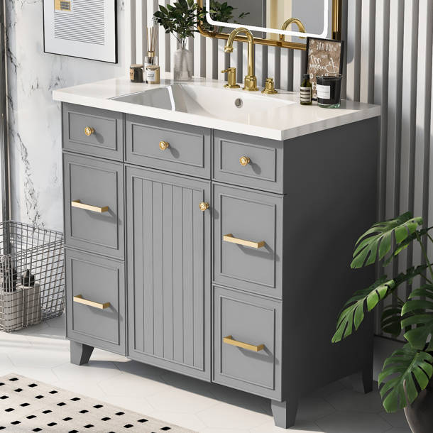 Tile & Top 37'' Single Bathroom Vanity Top with Sink & Reviews | Wayfair