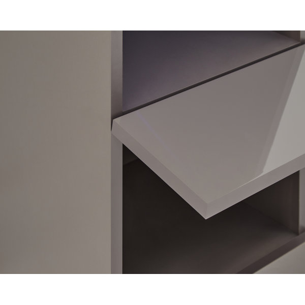 Wade Logan Kedzie Wall Mounted Display Cabinet with Lighting & Reviews ...