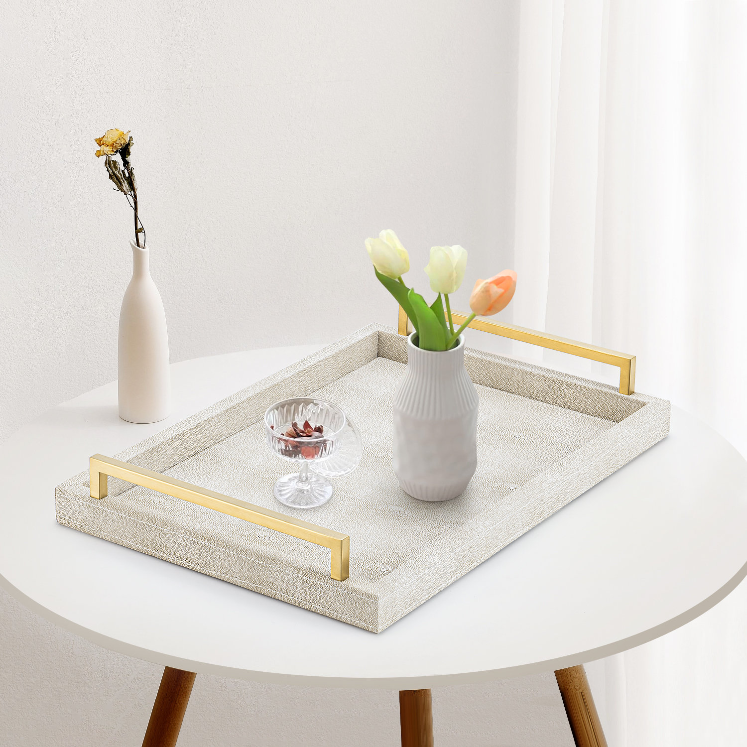 Mercer41 Modern Elegant Rectangle Decorative Tray - Wayfair Canada