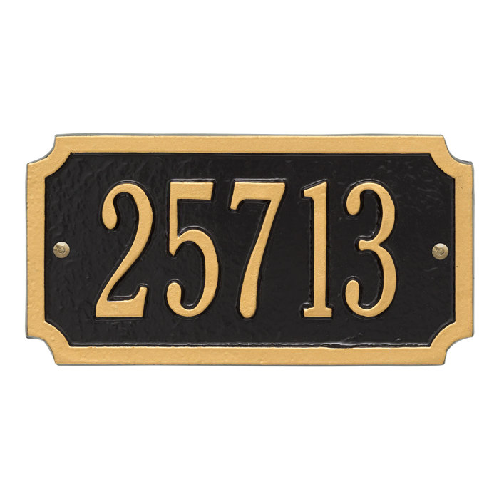 Whitehall Products 1-Line Wall Address Plaque & Reviews | Wayfair