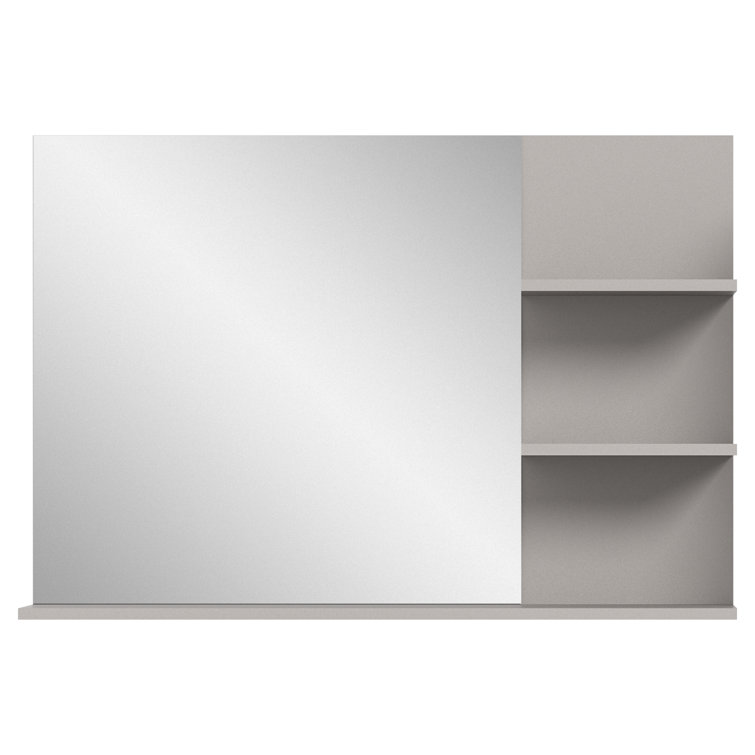 17 Stories Payeton Rectangle Mirror with Shelves | Wayfair.co.uk