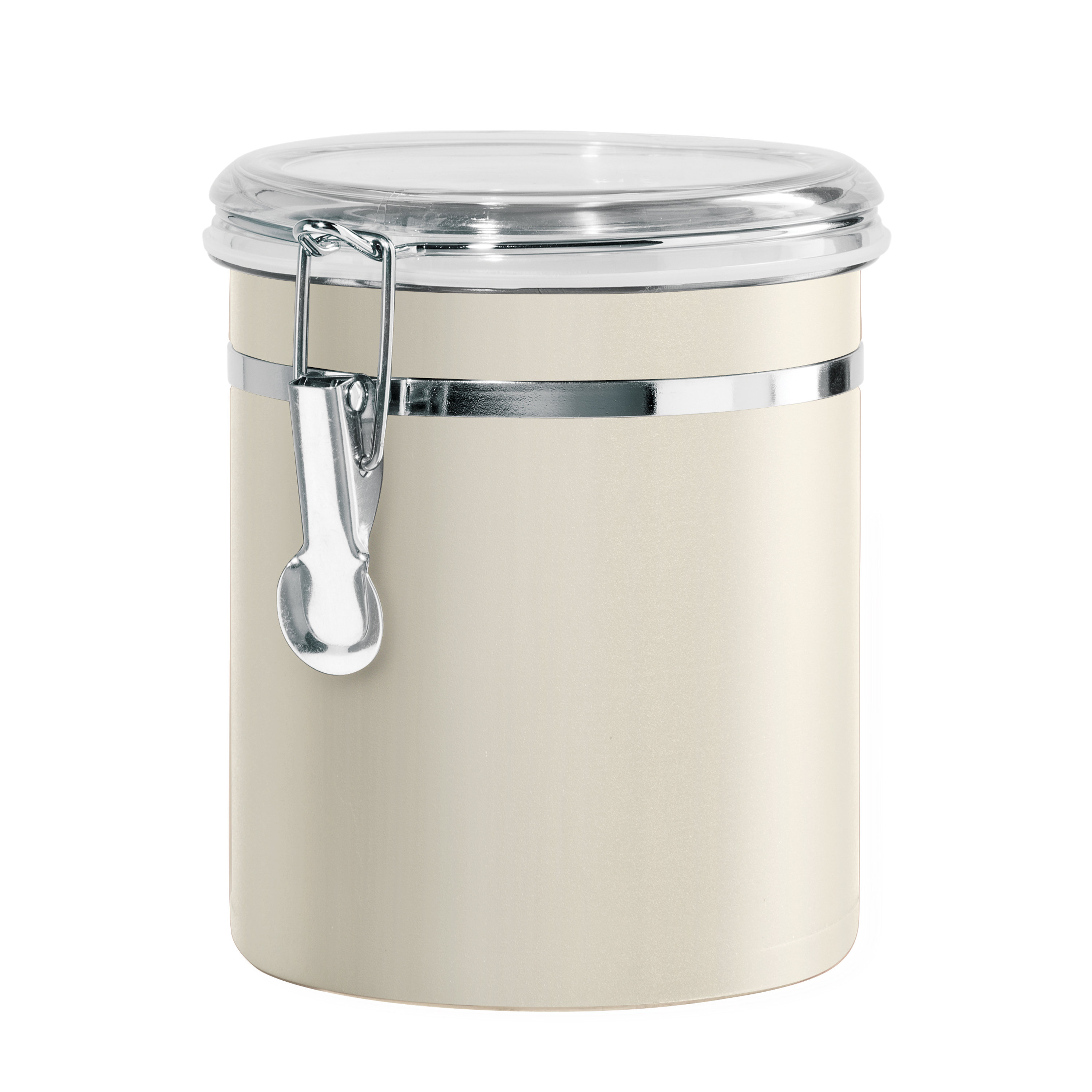 OGGI Stainless Steel Clamp Canister w/ Clear Lid & Reviews | Wayfair