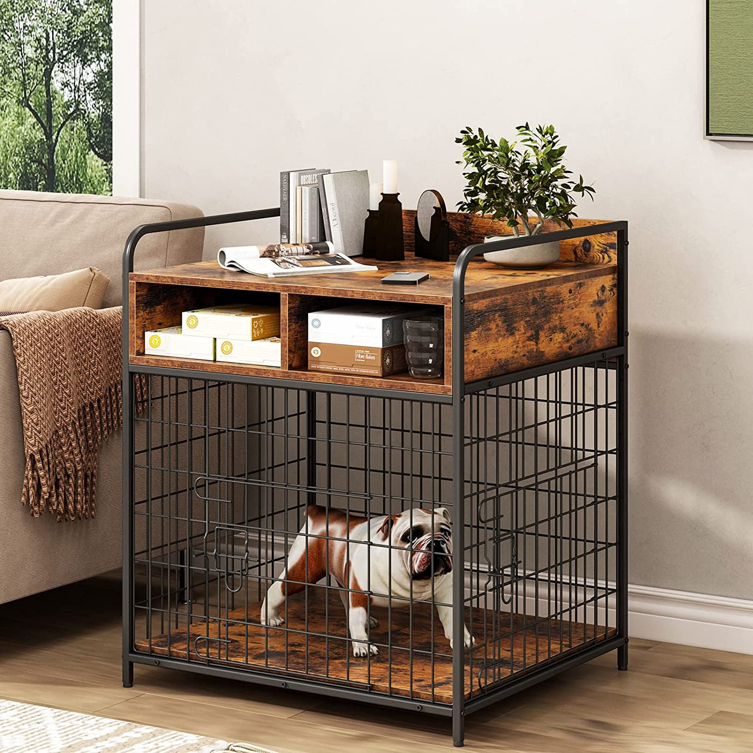 Tucker Murphy Pet™ Small Dog Crate Furniture, Puppy Dog Kennel Indoor ...