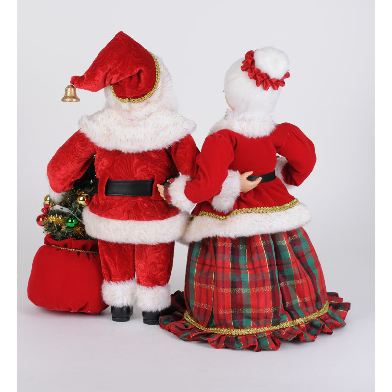 Karen Didion Originals 2 Piece Santa and Mrs. Bearing Gift Set ...