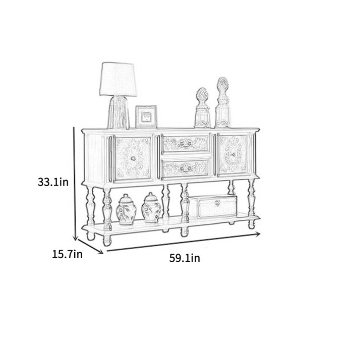 WIKI BOARD Solid Wood Accent Cabinet | Wayfair