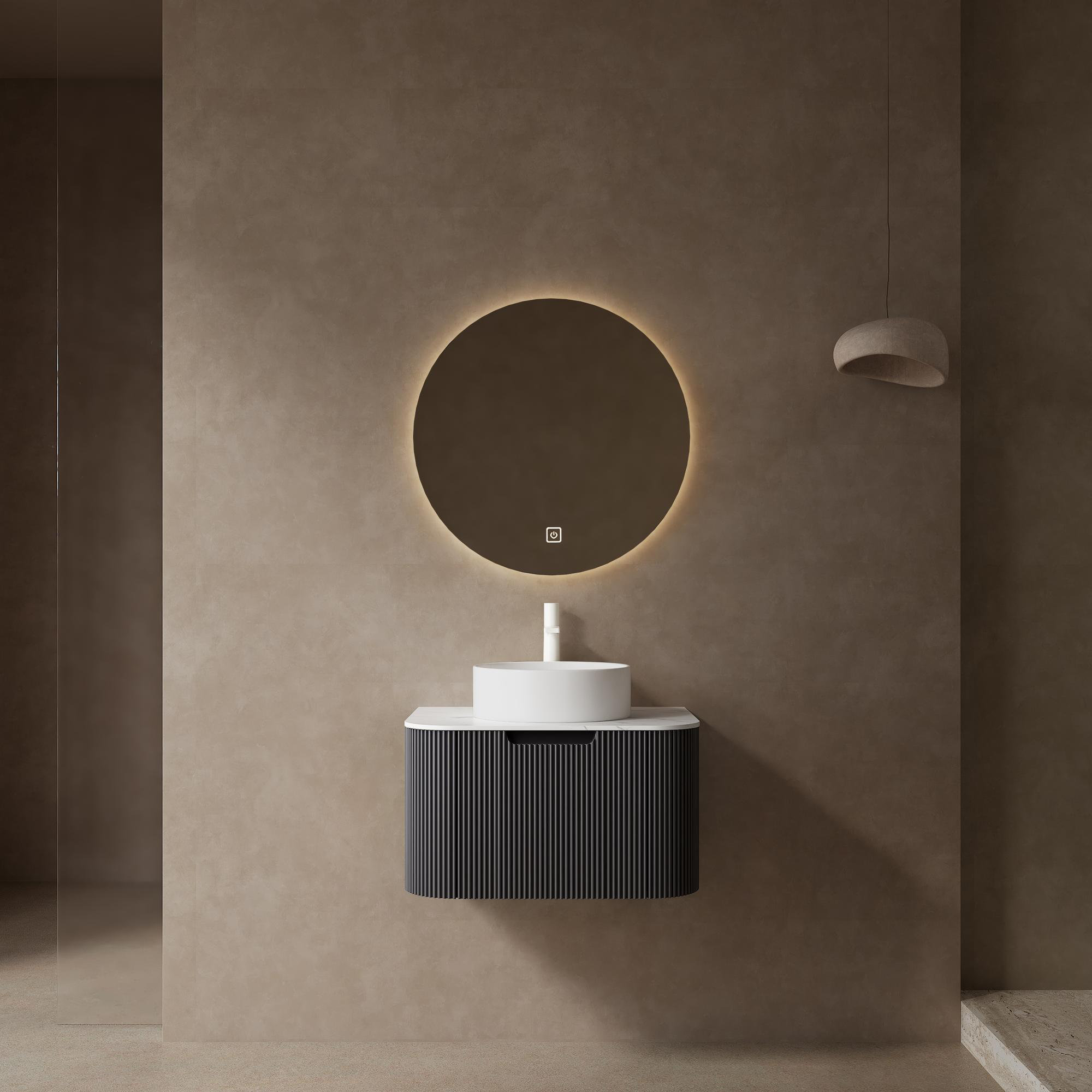 Ivy Bronx 24" Bathroom Vanity with Sink, Modern Wall-Mounted Floating ...