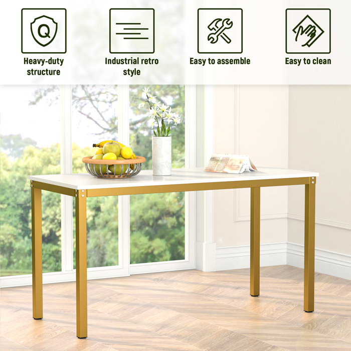 Zipcode Design™ Driggers Metal Base Dining Table & Reviews | Wayfair