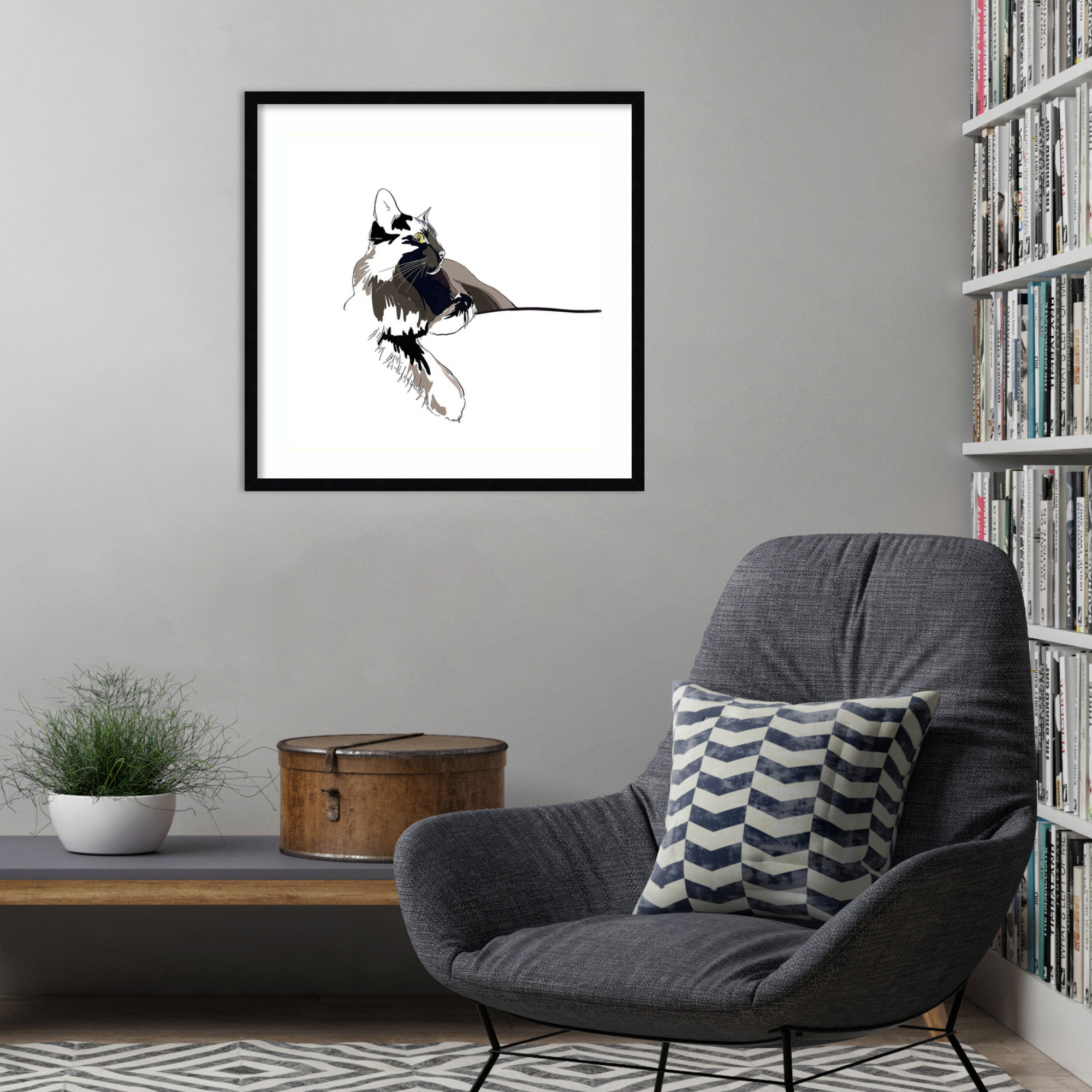 Red Barrel Studio® Asher I by Emily Kalina Wood Framed Wall Art Print ...