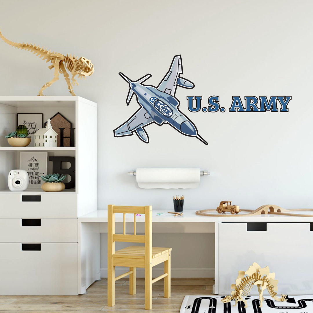 Trinx US Fighter Jet Plane Wall Decal | Wayfair